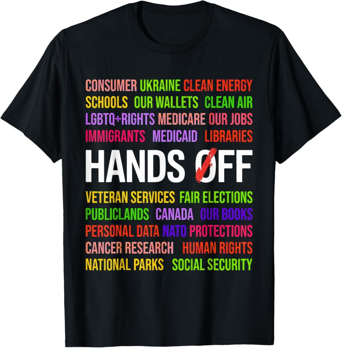 Hands Off T-Shirt - Walmart.com