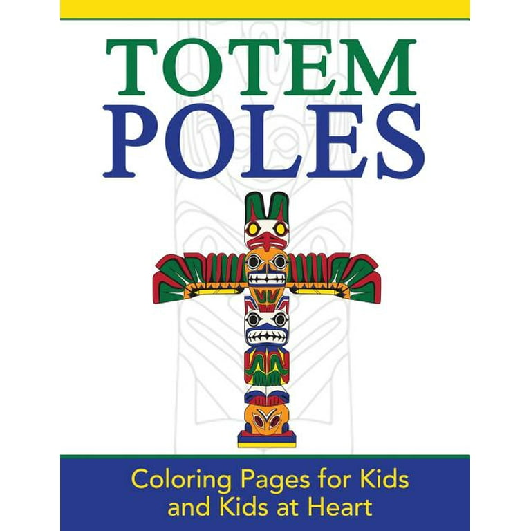 indian totem pole coloring pages