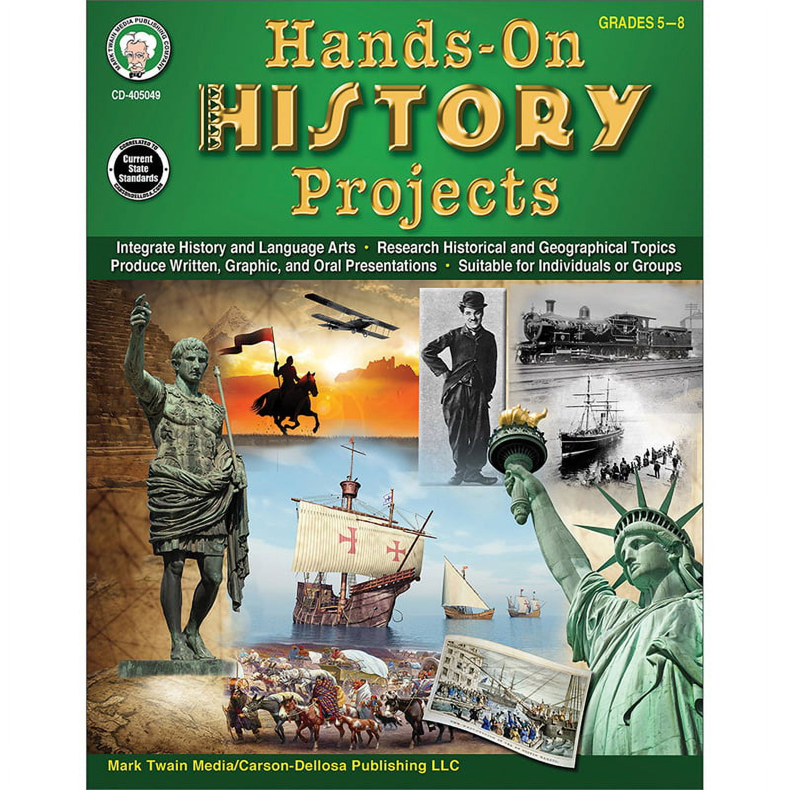Hands-On History Projects Resource Book, Grades 5-8 - Walmart.com