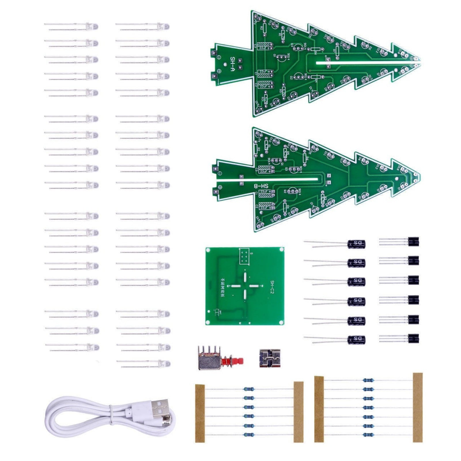Hands On for Christmas Tree Colorful Electronic Learning Assembly ...