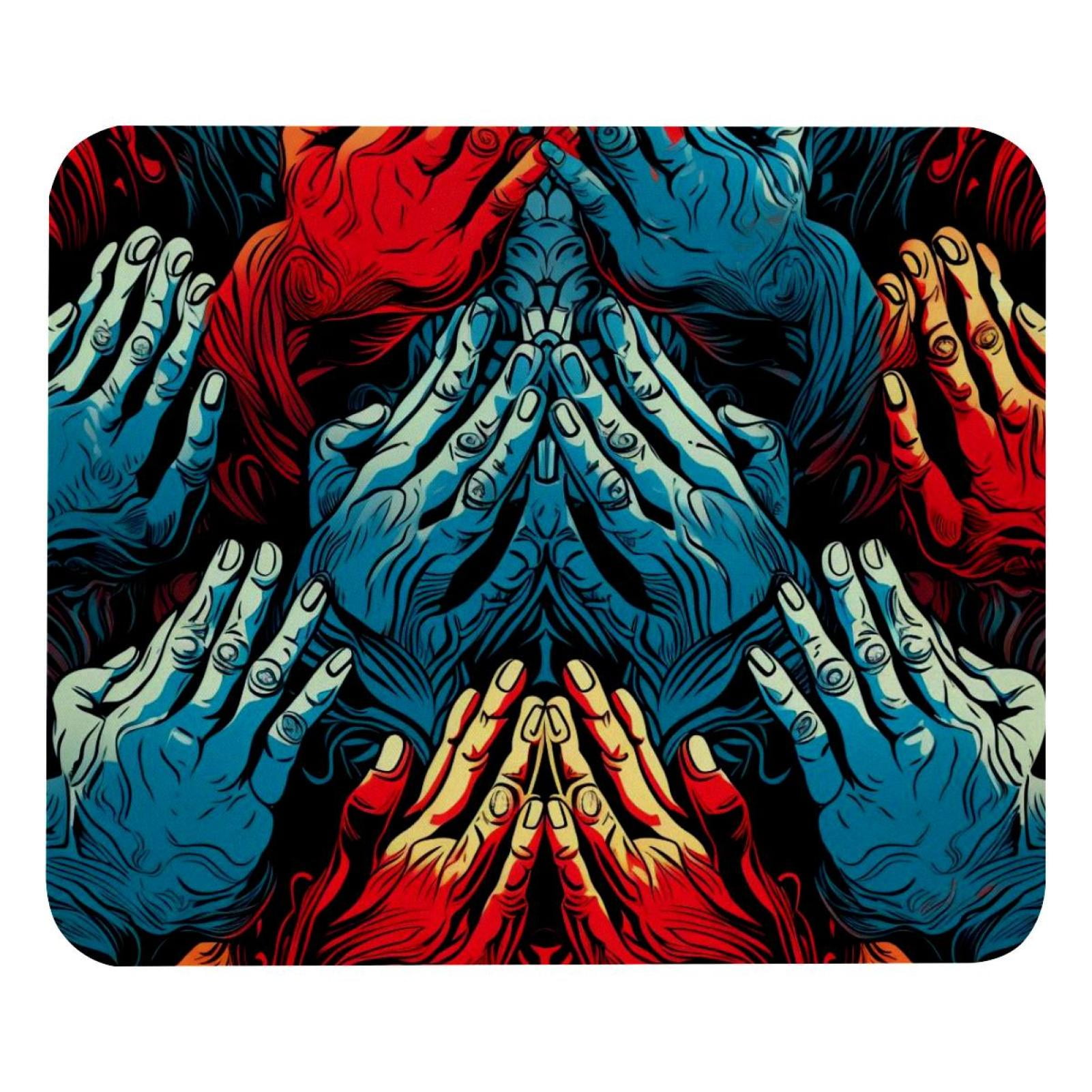 Hands Praying Mousepad, Non-Slip Mouse Pad, Office Desk Mat, Jiaji ...