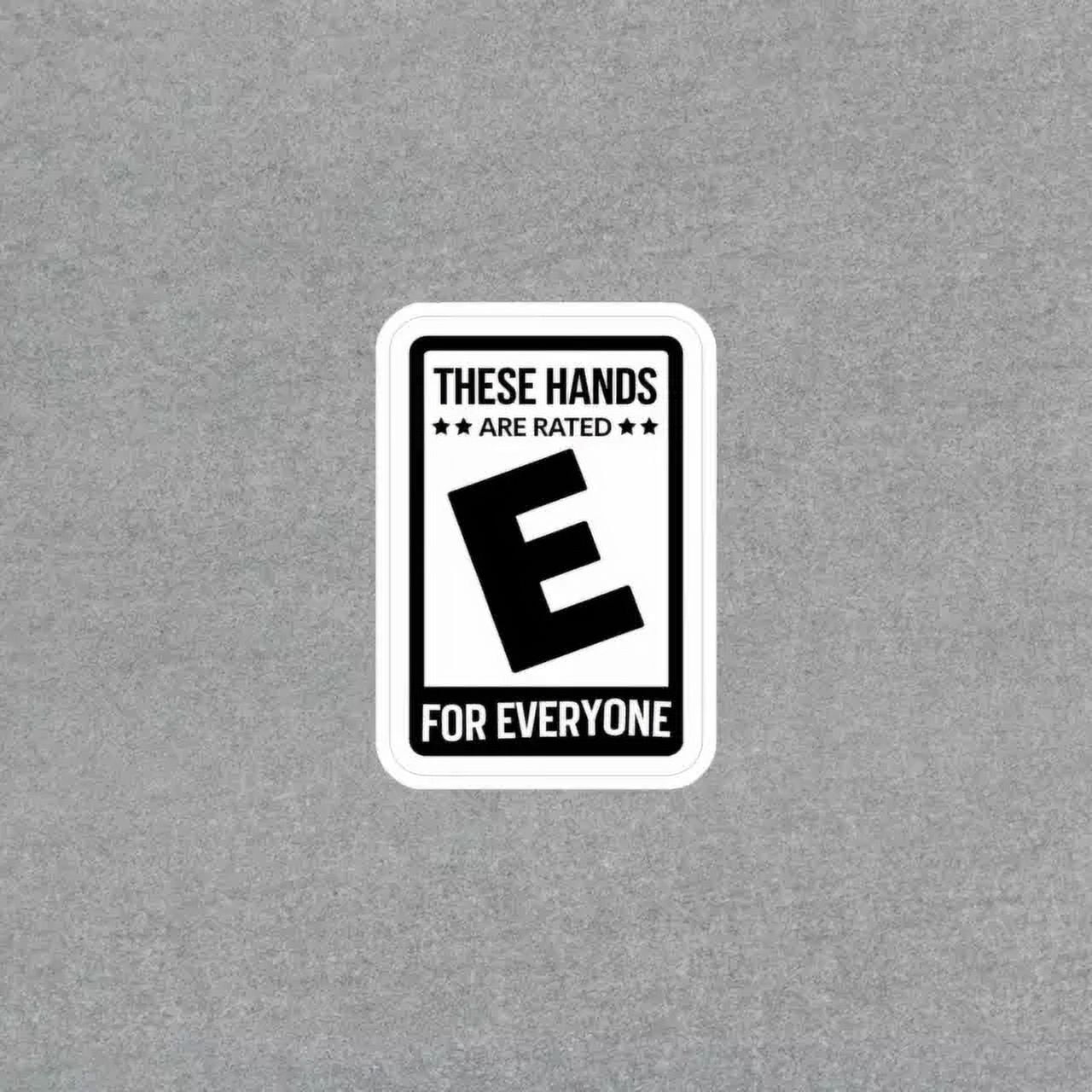 These Hands Are Rated E For Everyone Gamer Stickerphone Decal Water Bottle Stickers, Vinyl ...