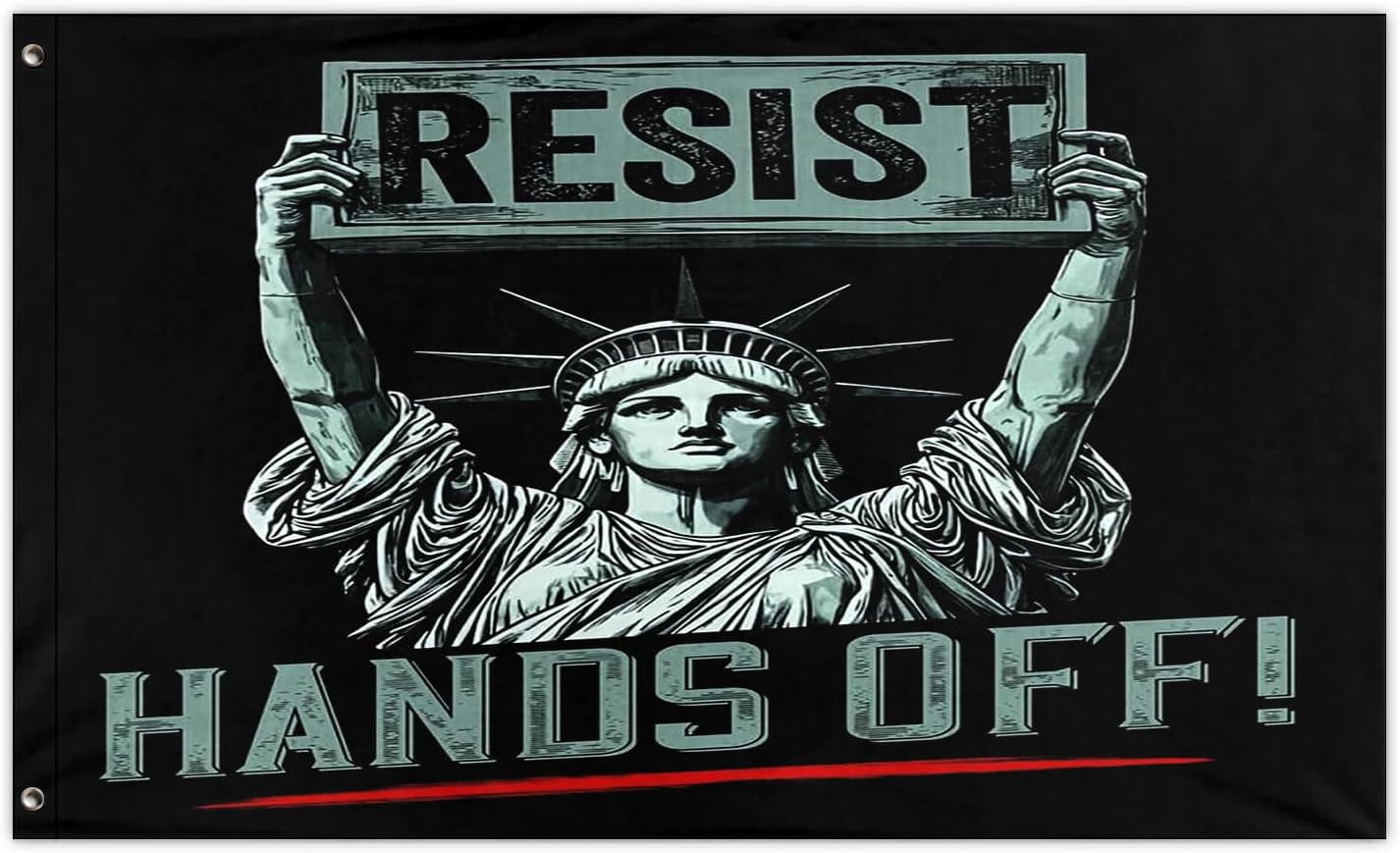 Hands Off Statue of Liberty Flags Outdoor Trippy Double-layer Flag For ...