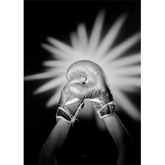 Hands Wearing Boxing Gloves Celebrating Victory Poster Print - 18 x 24 ...