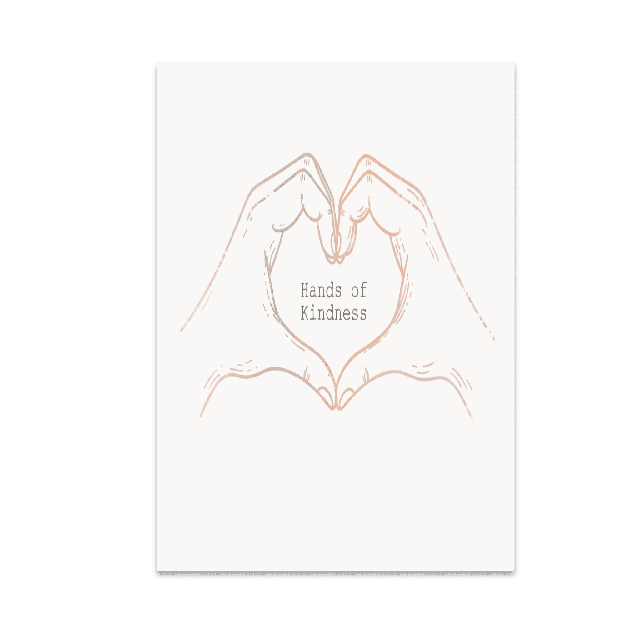 Hands of Kindness Heart Gesture Art - Kindness Advocate - 13x19 Poster ...