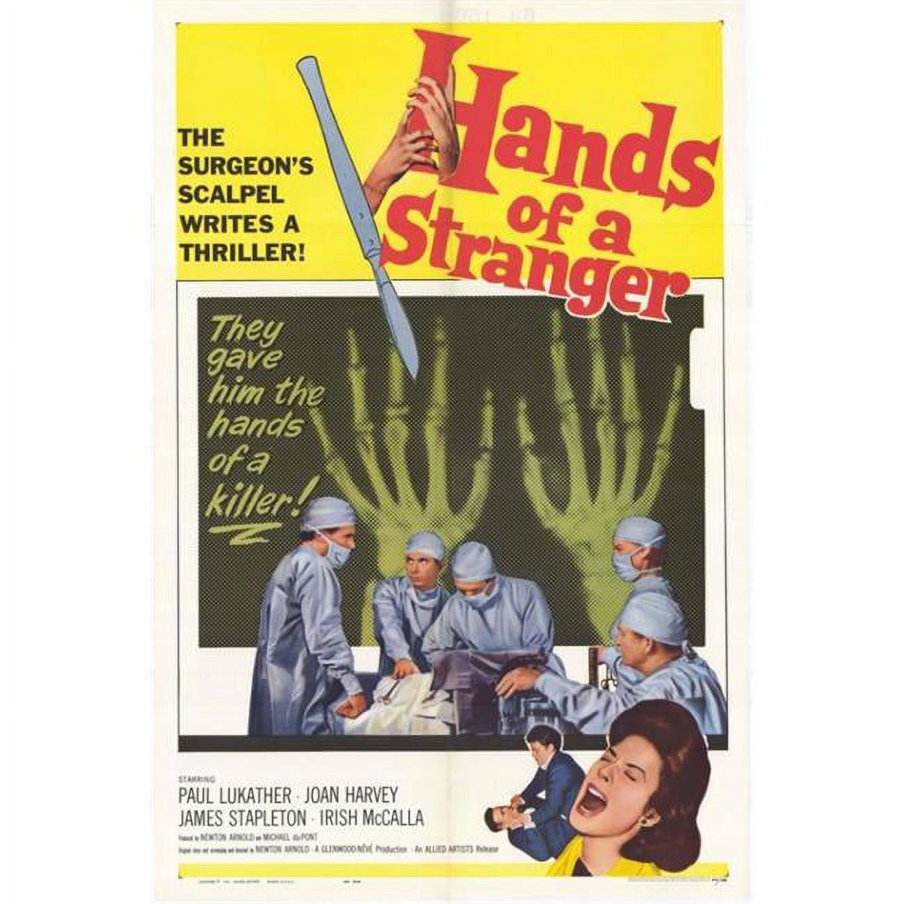 Hands of a Stranger Movie Poster - 27 x 40 in. - Walmart.com
