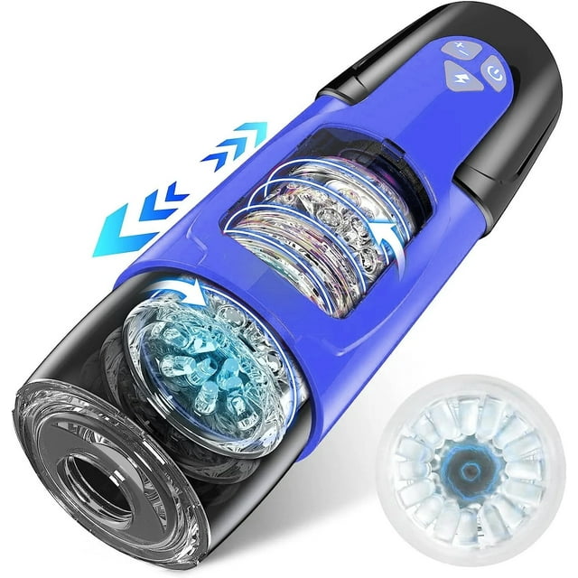 Handsfree Automatic Male Masturbator Powerful Thrusting Telescopic