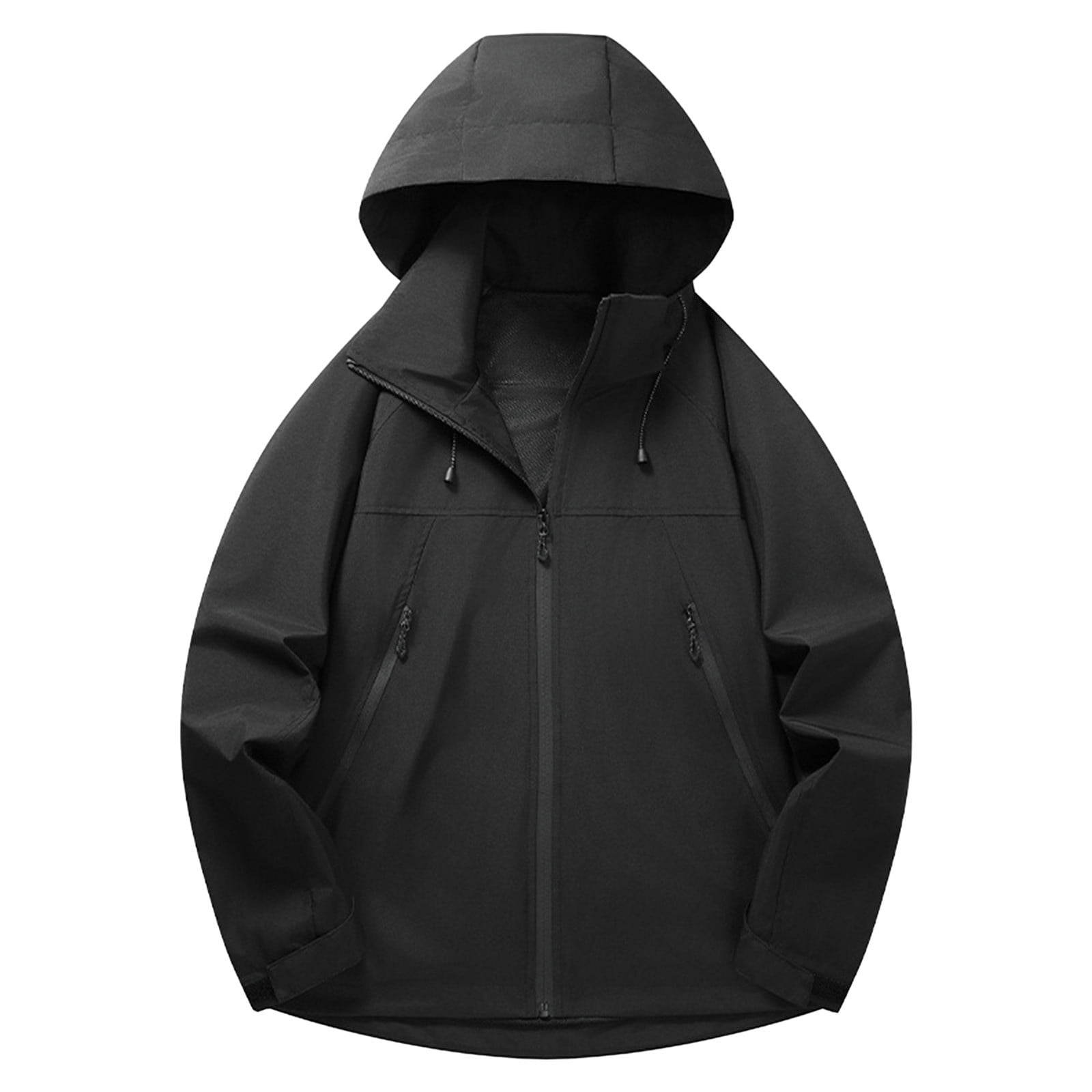 Handshe Men's Outdoor Windproof Waterproof Long Sleeve Hooded Jacket ...