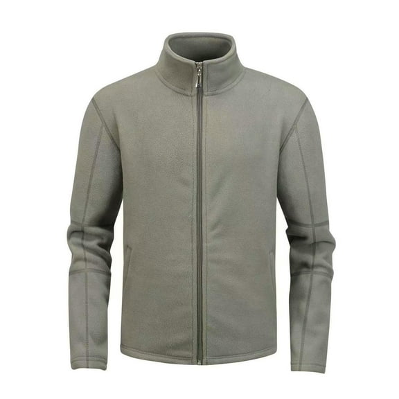 Handshe Men's Corduroy Jacket, Solid Color No Hood Long Sleeve with ...