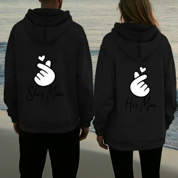 Handshe Unisex Cotton Hooded Sweatshirt, Long Sleeve Pullover with ...