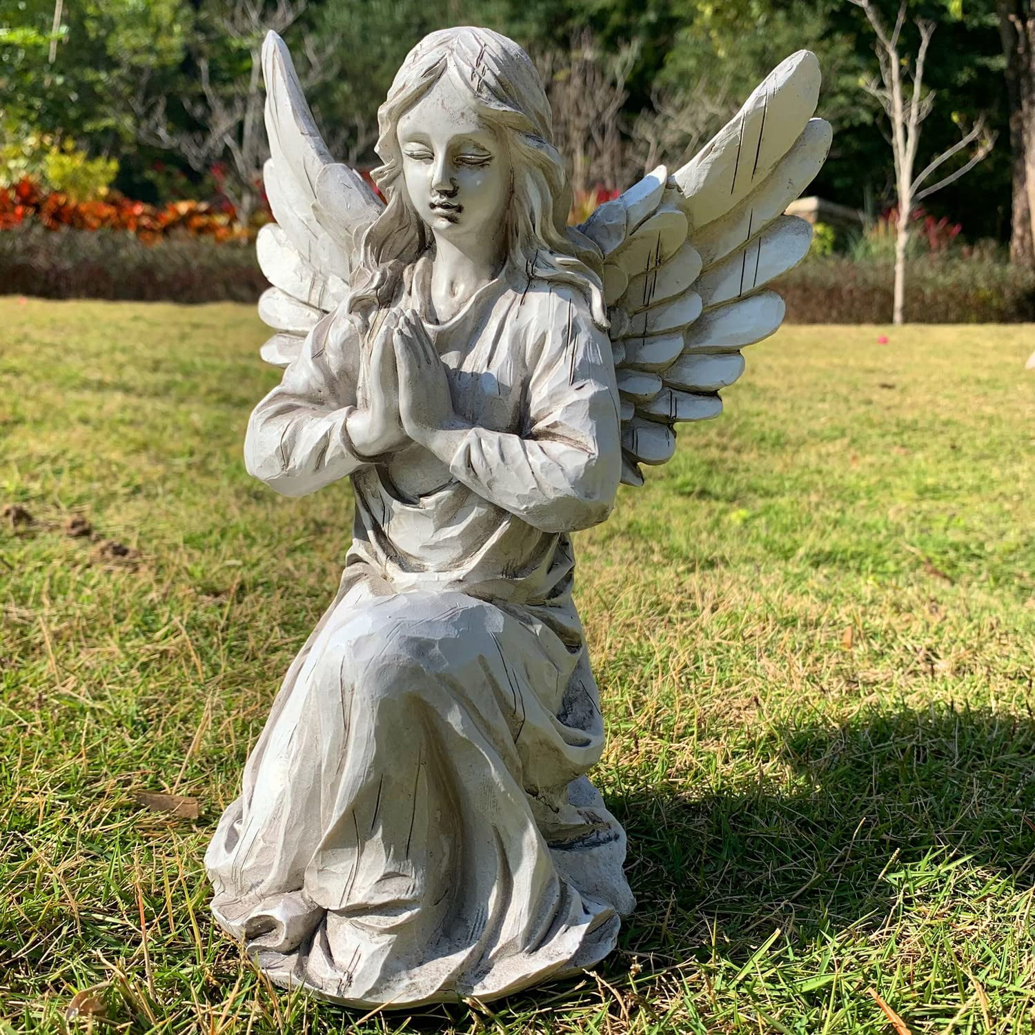 Handsider Praying Angel Garden Statue, Religious Fairy Sculpture ...