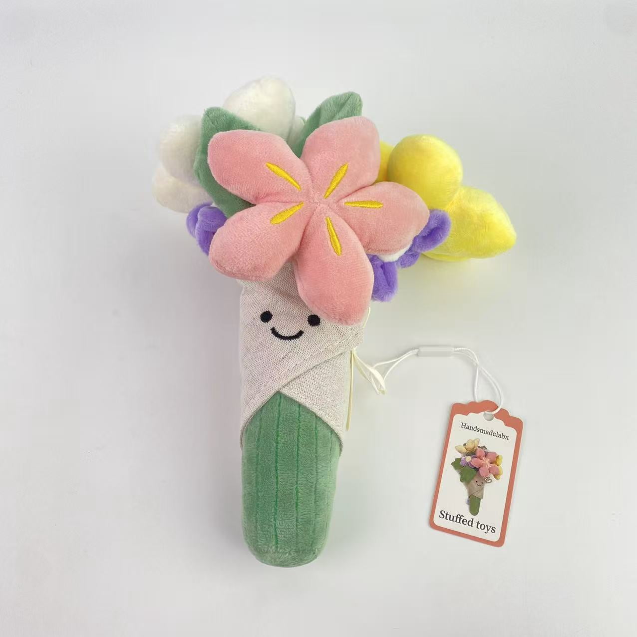 Handsmadelabx Stuffed toys,Cute Flower Plush Doll Stuffed Plant Plushie ...