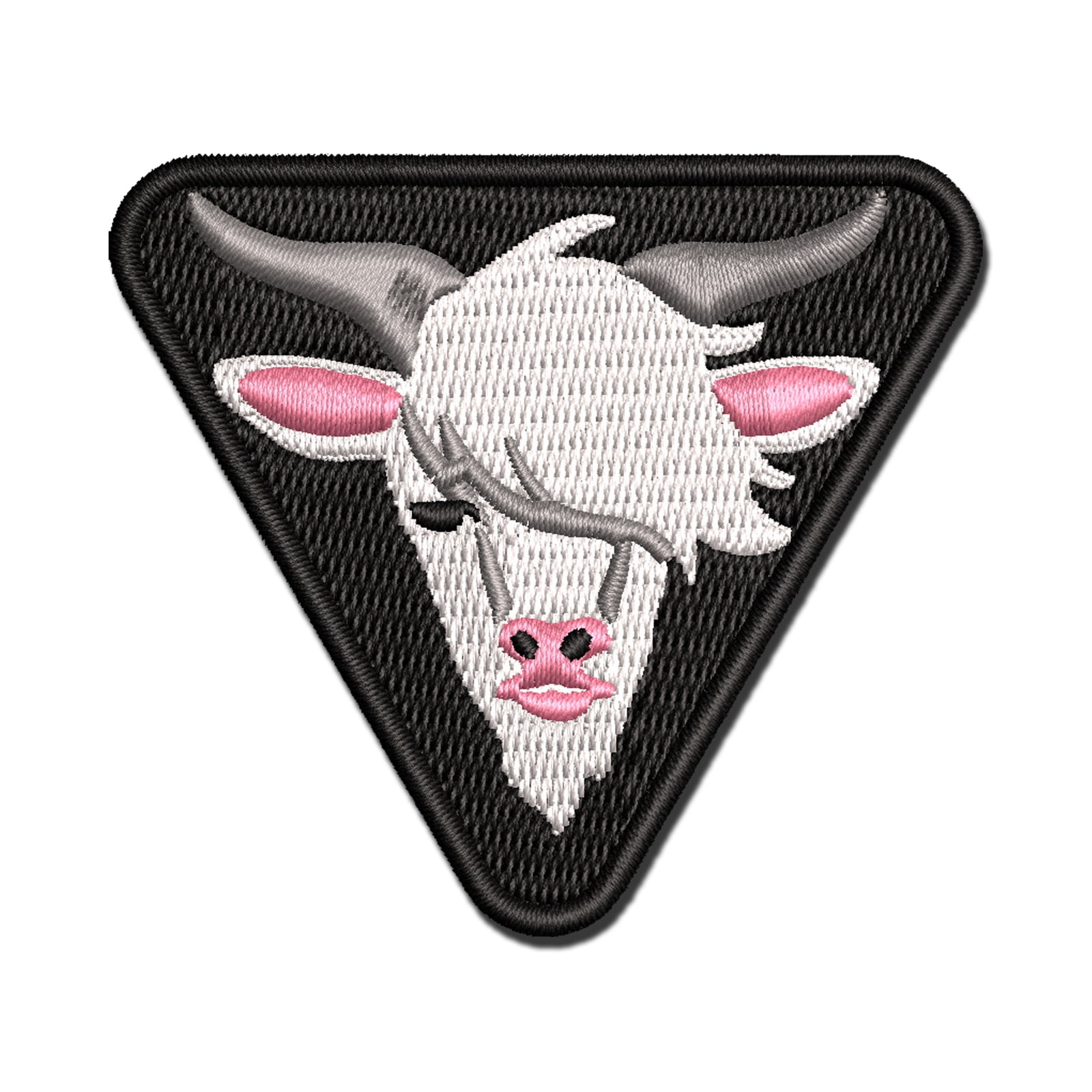 Handsome Goat Emo Goth Applique Multi-Color Embroidered Hook & Loop Patch - 2.0 Inch Mini ...
