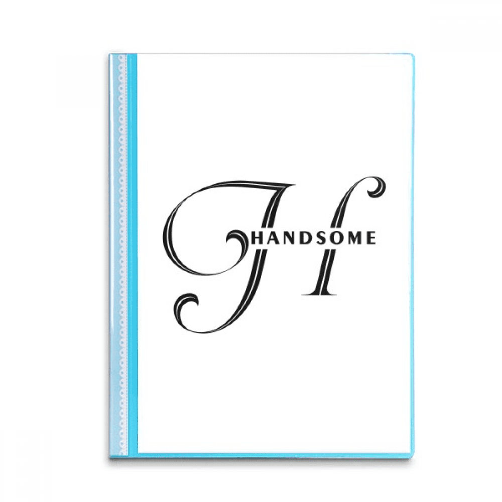 Handsome Happiness Letters Book Sheet Protectors Portfolio Binder ...