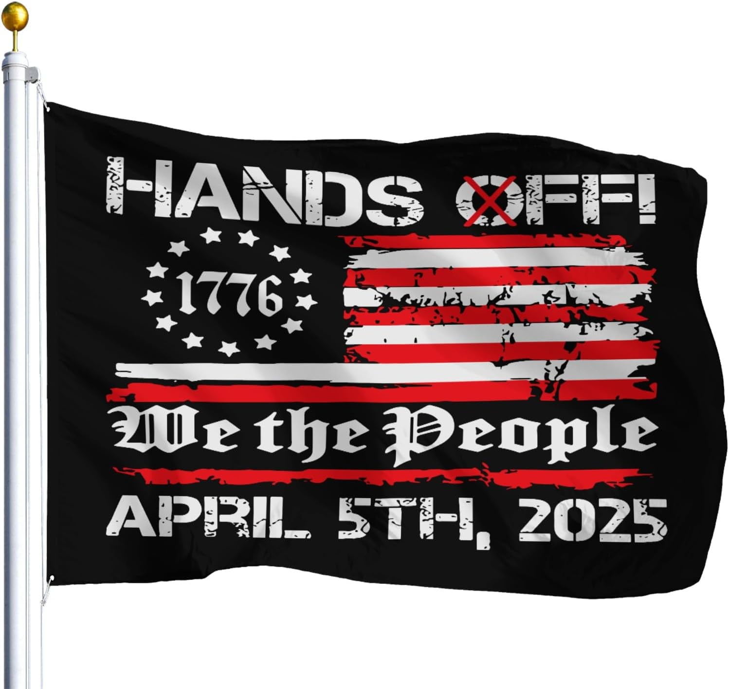 Handss Off Protests Saturday April 5 Flag Flags For Wall Hanging ...