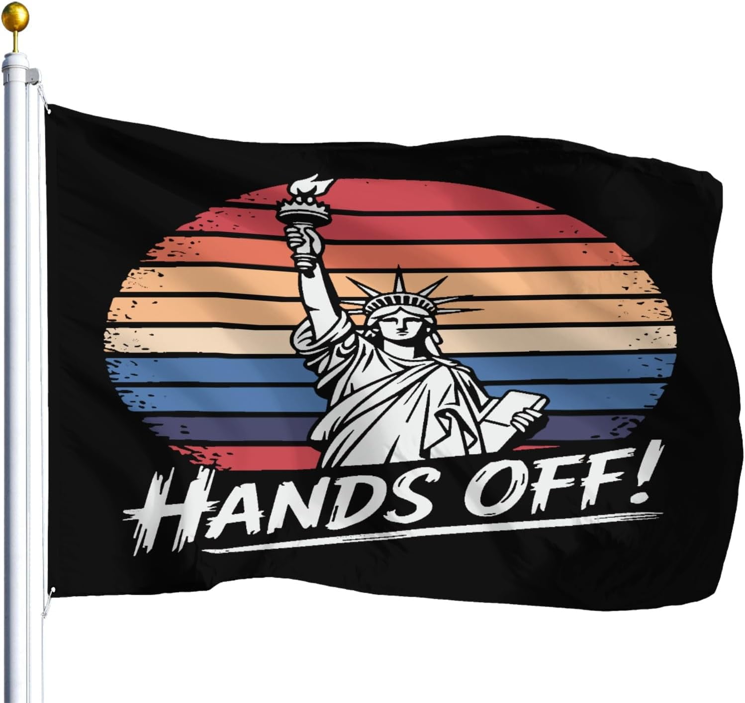 Handss Off Statue Of Protests Flags For Wall Hanging - Walmart.com