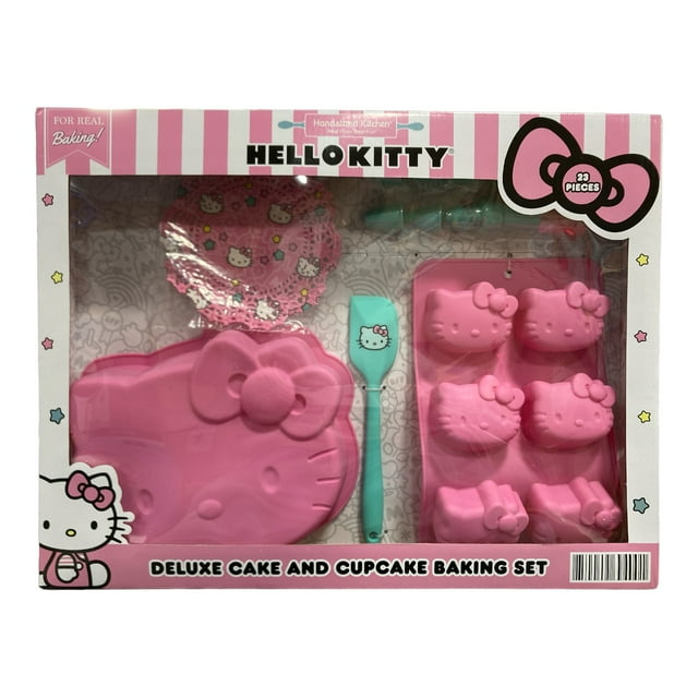 Handstand Kitchen Hello Kitty Deluxe Cake & Cupcake Maker, 23-Piece ...
