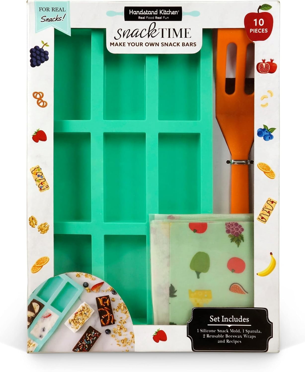 Handstand Kitchen Snack Time 10-piece Snack Bar Making Set with ...