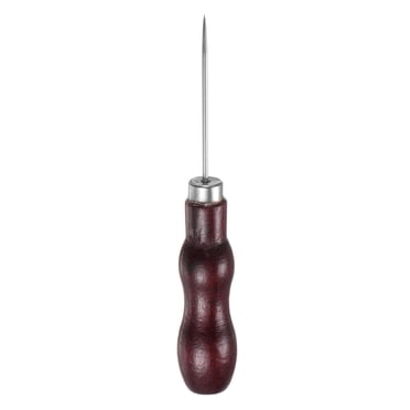 3 Pieces Handwork Sewing Awl Reed Wood Hollow Leather Punch Hole Set ...