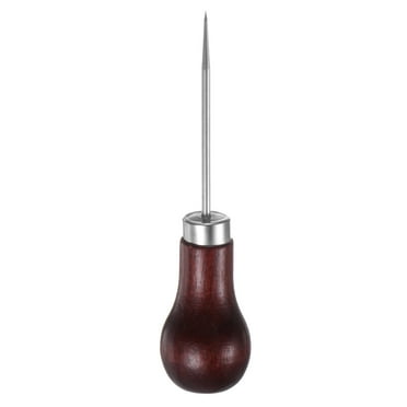 3 Pieces Handwork Sewing Awl Reed Wood Hollow Leather Punch Hole Set ...