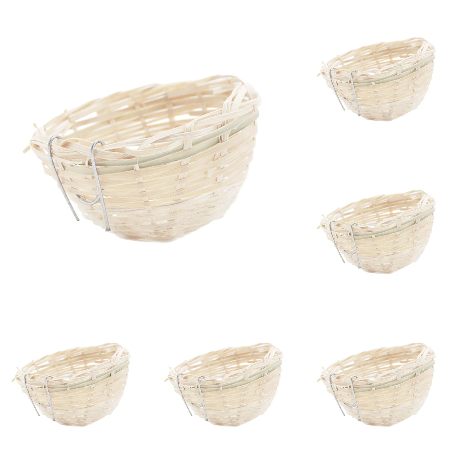 Handwoven Bamboo Bird Nest for Cage - 3.9x2.4" Eco-Friendly Nesting ...