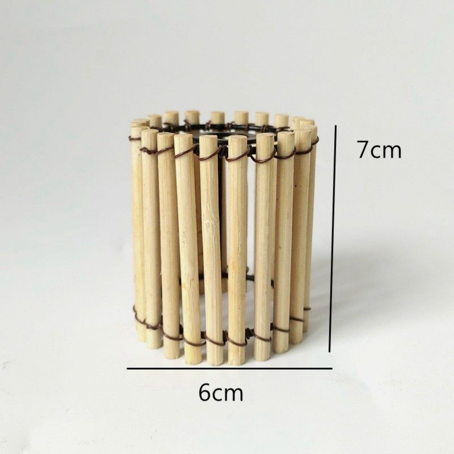 Handwoven Bamboo Pendant Light Small Hanging Lamp Rattan Shade Tea Room ...
