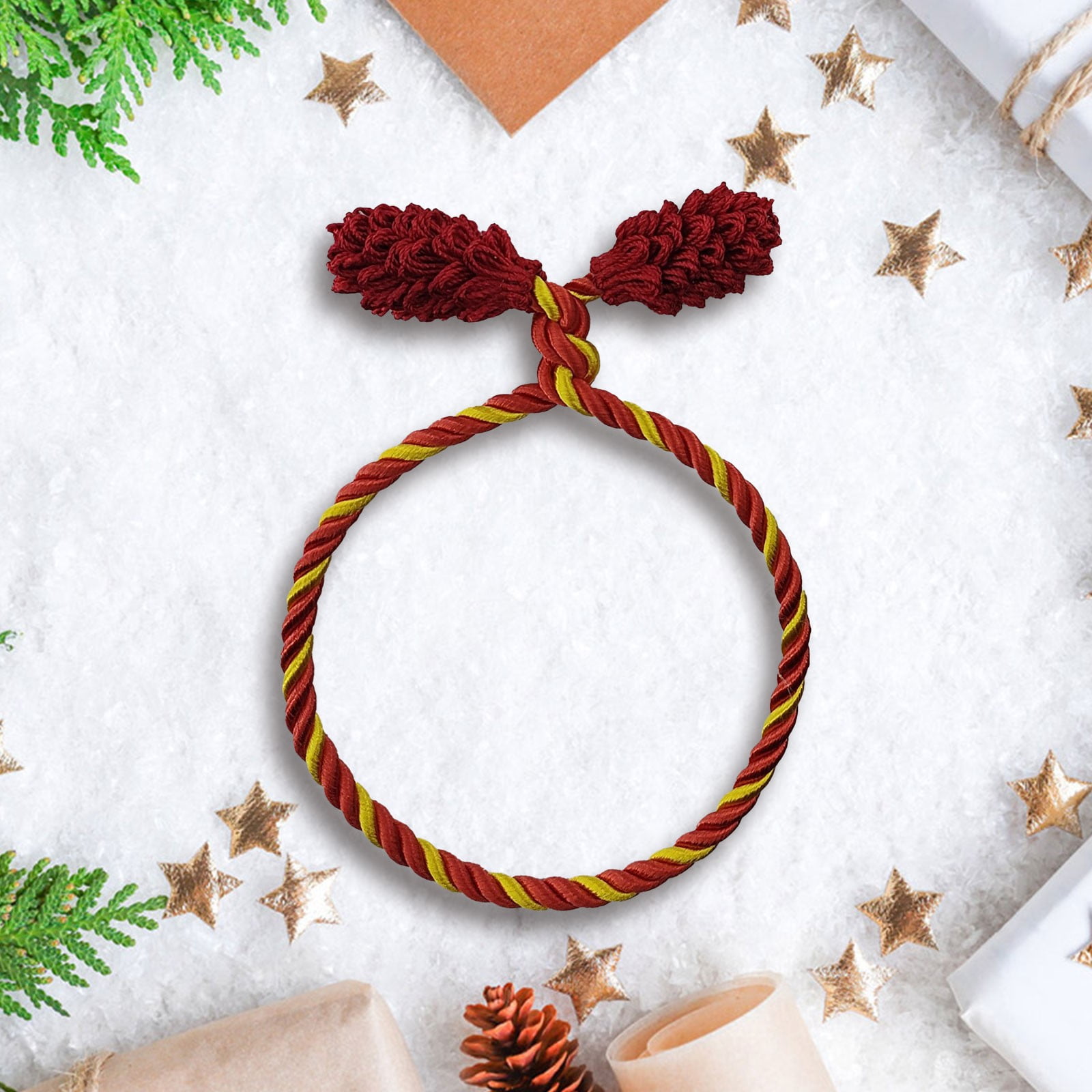 Handwoven Christmas Rope Garland Edge for Stair Mantel Porch Rustic ...