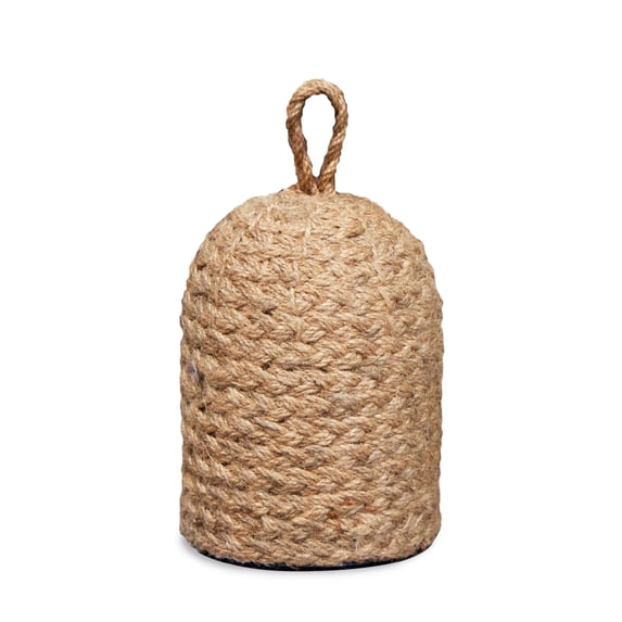 Handwoven Jute Door Stopper With Handle - Weighted Stop For Indoore ...