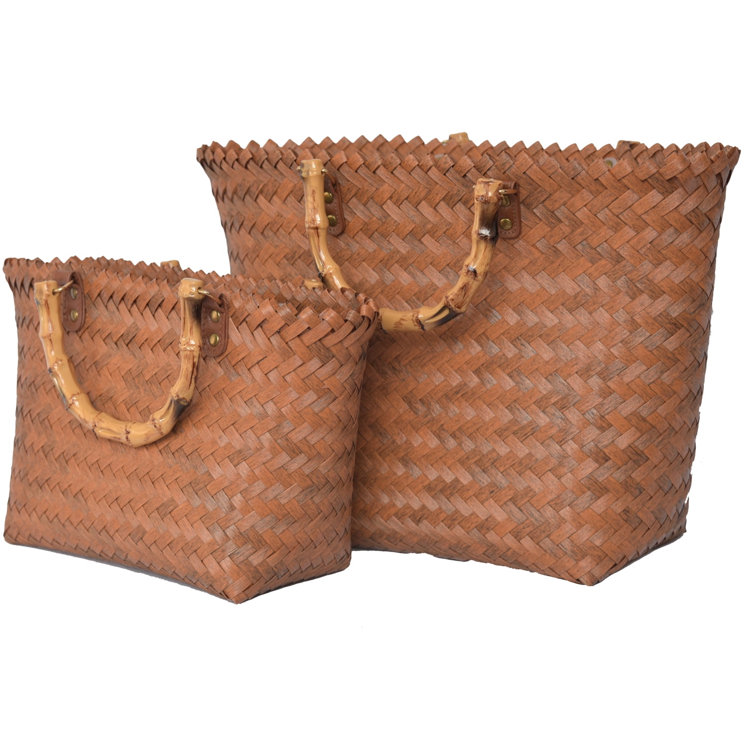 Handwoven Large Capacity Tote Shopper Bag Handmade Women Woven Shoulder ...