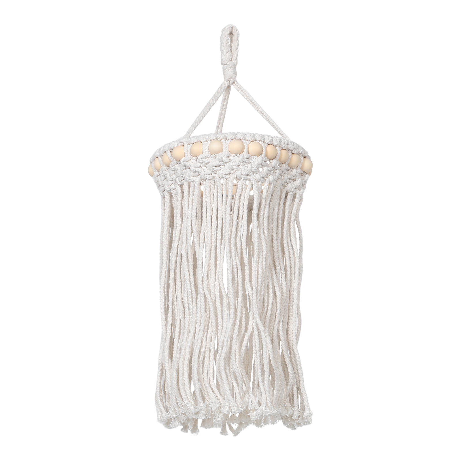 Handwoven Macrame Lampshade Boho Light Shade with Tassels Fringe ...