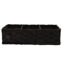 Simplify 2 Pack Large Woven Shelf Storage Basket in Grey - Walmart.com