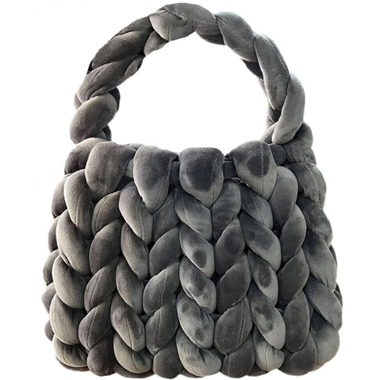 Handwoven Tote Bags for Women Chunky Yarn Knit Shoulder Bag Handmade ...