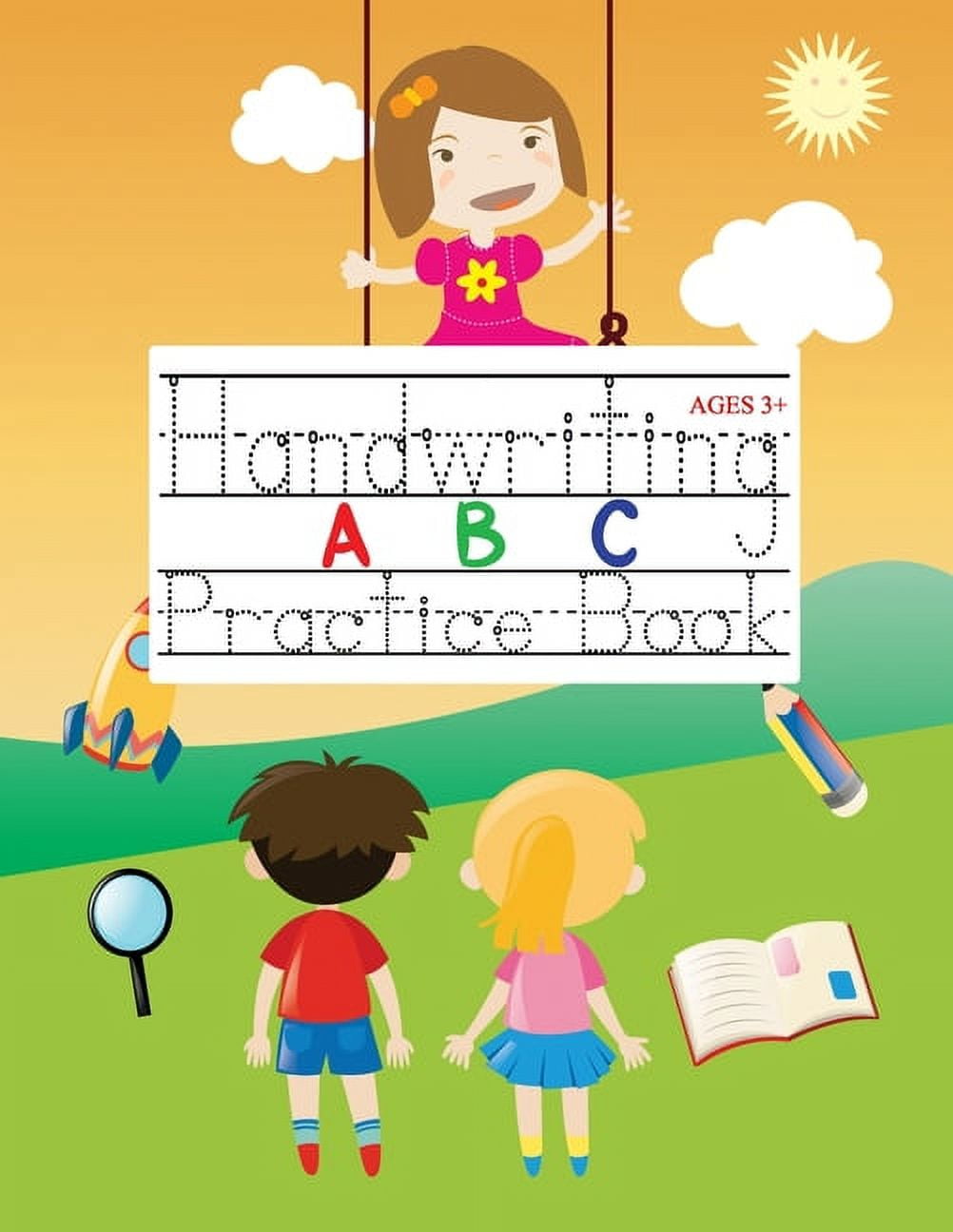 Handwriting ABC Practice Book: 100+ Blank Pages Alphabet Handwriting ...