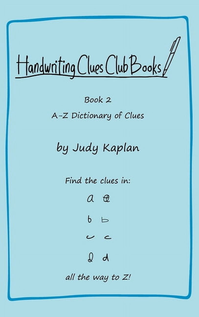Handwriting Clues Club Books: Handwriting Clues Club - Book 2: A-Z ...
