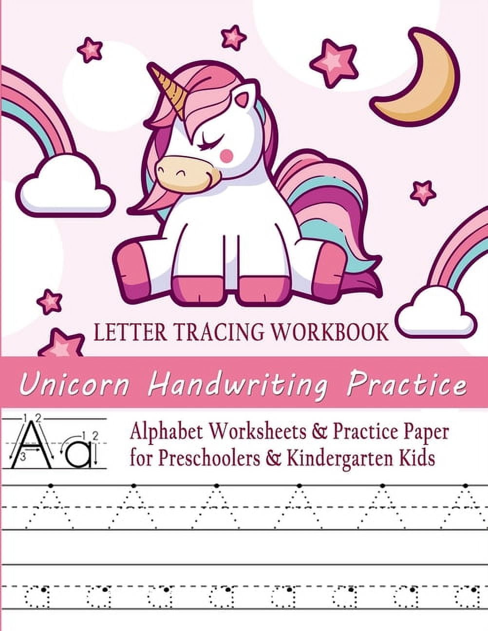 Handwriting Letter Tracing Workbooks Unicorn Handwriting Practice ...