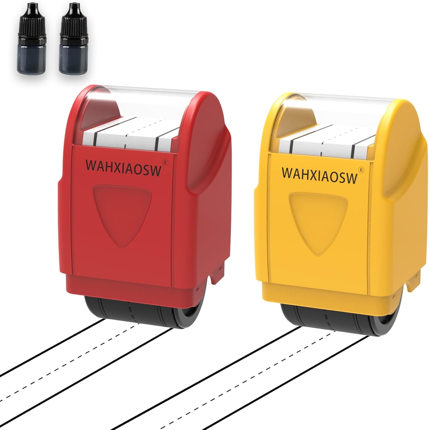 Handwriting Lines Stamp Roller Self-Inking Line Rolling Stamps ...