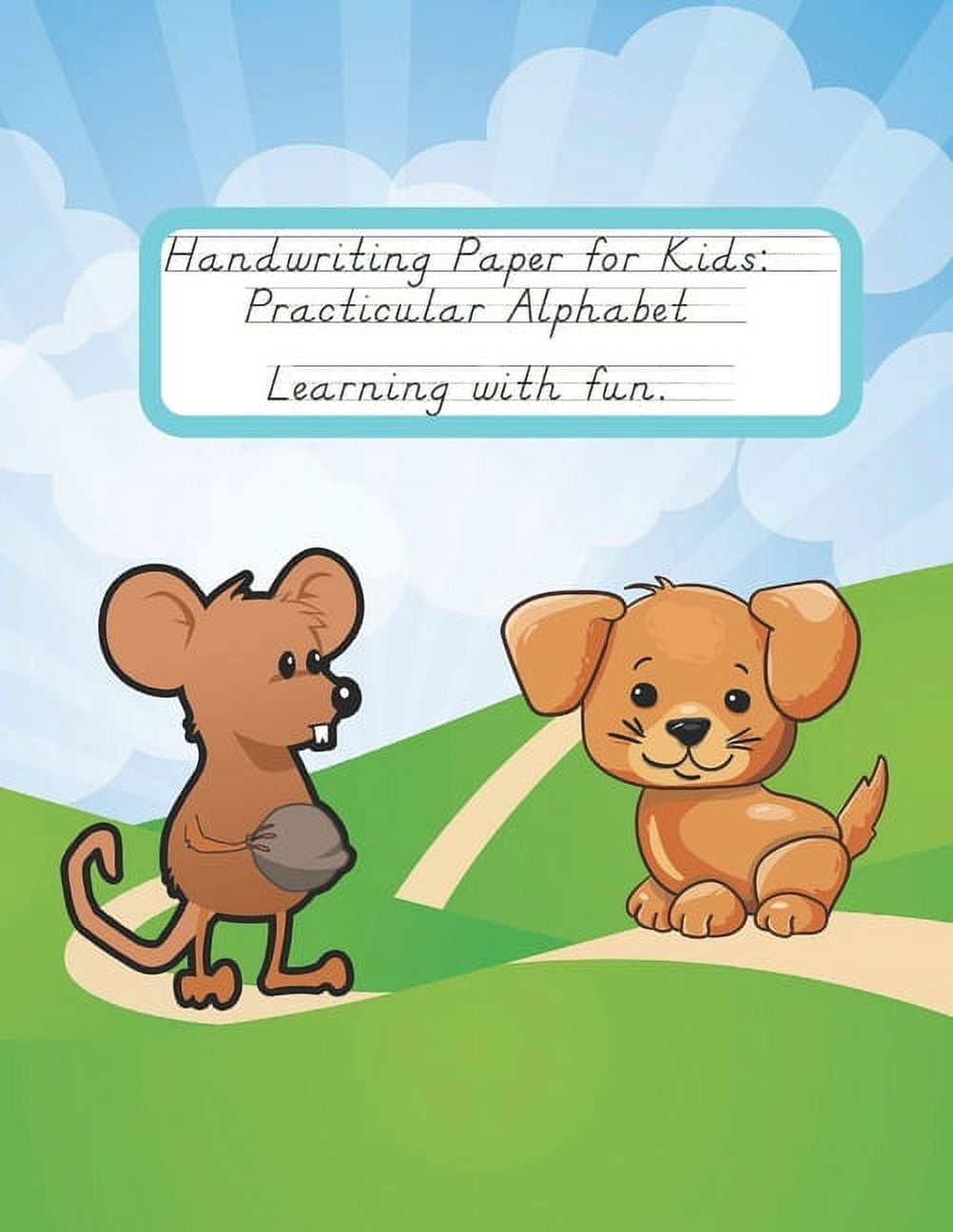 Handwriting Paper for Kids: Practicular Alphabet Learning with fun ...