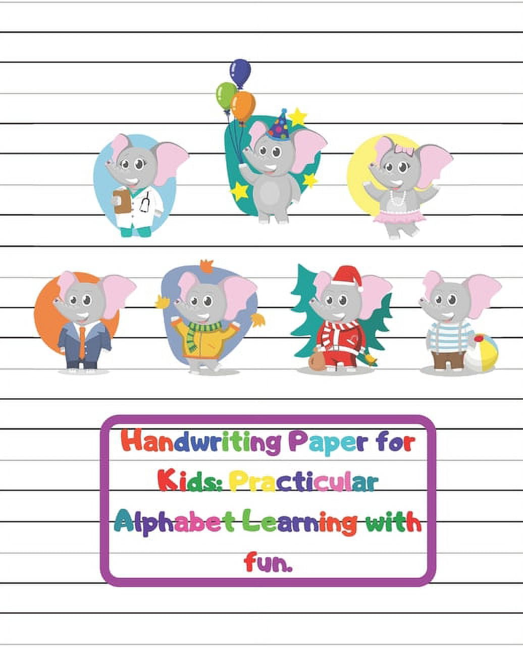 Handwriting Paper for Kids: Practicular Alphabet Learning with fun ...