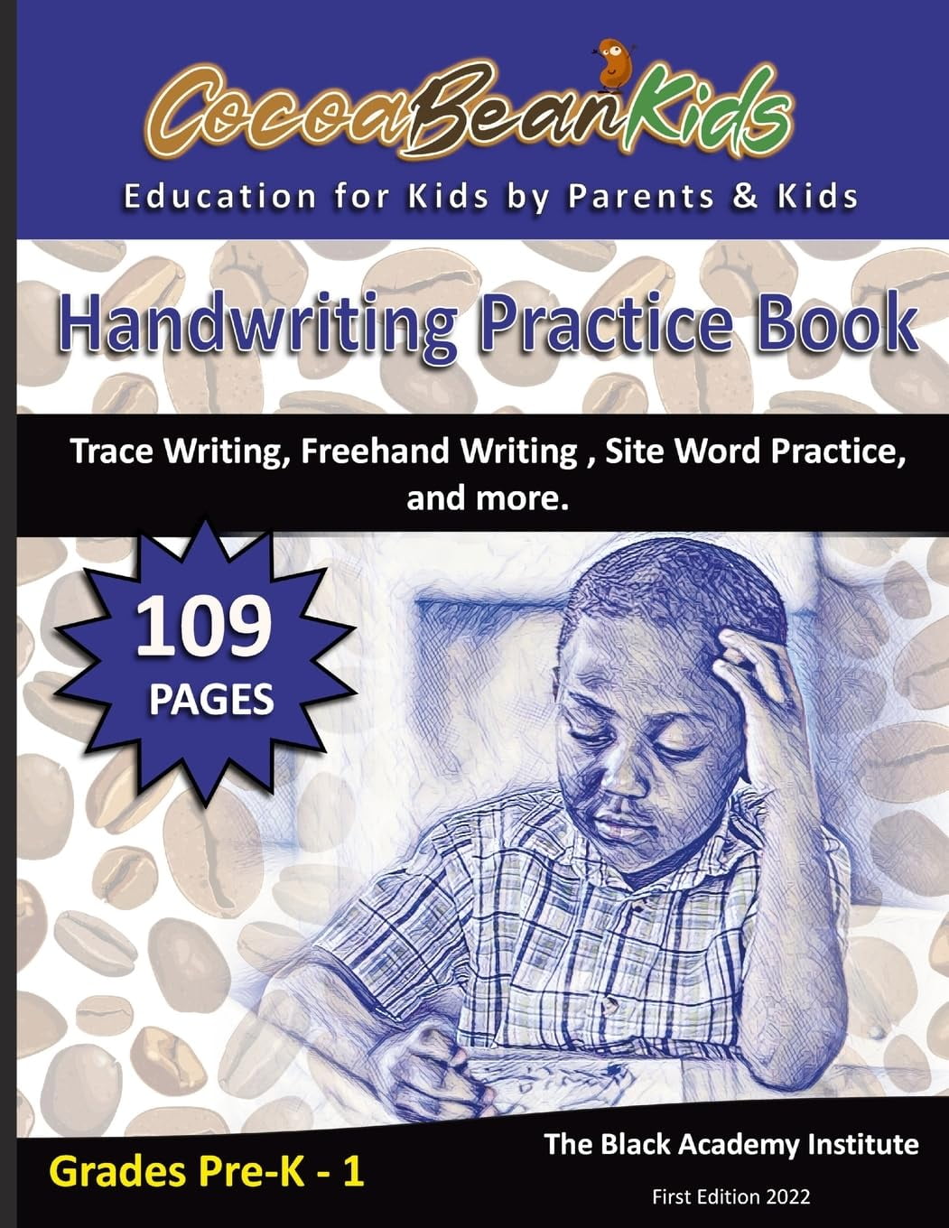 Handwriting Practice Book - Grades Pre-K - First Grade: Trace Writing ...