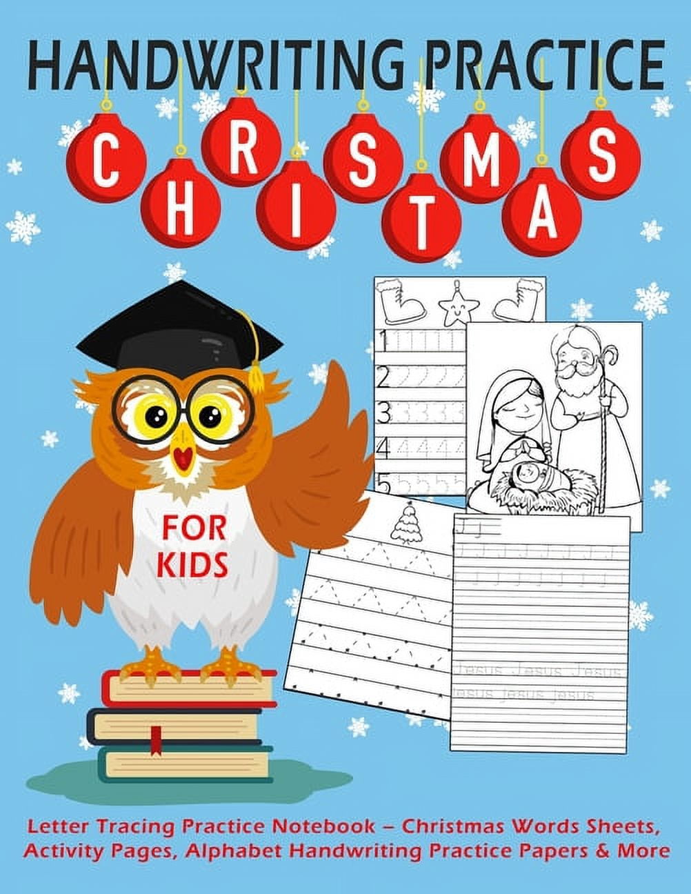 Handwriting Practice Books for Kids: Letter Tracing Practice Notebook ...