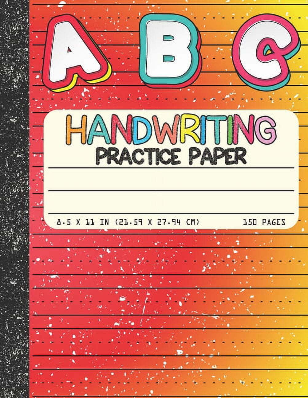 Handwriting Practice Paper : Dotted Mid-lines 150 Pages Uppercase and ...