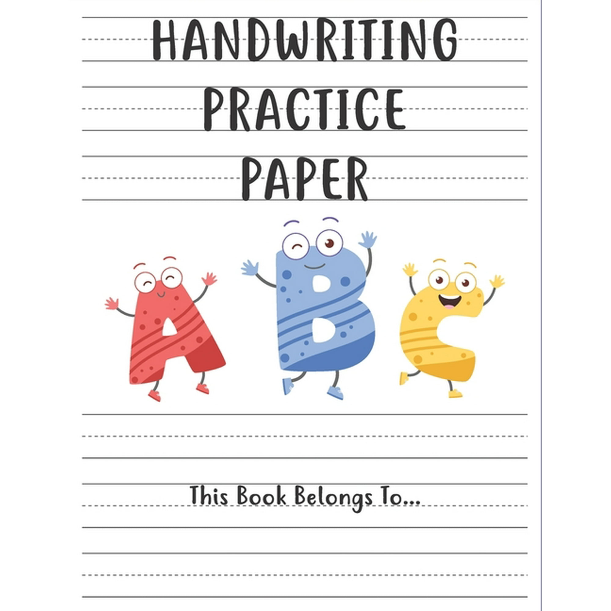 Lined Paper With Letters For Kids