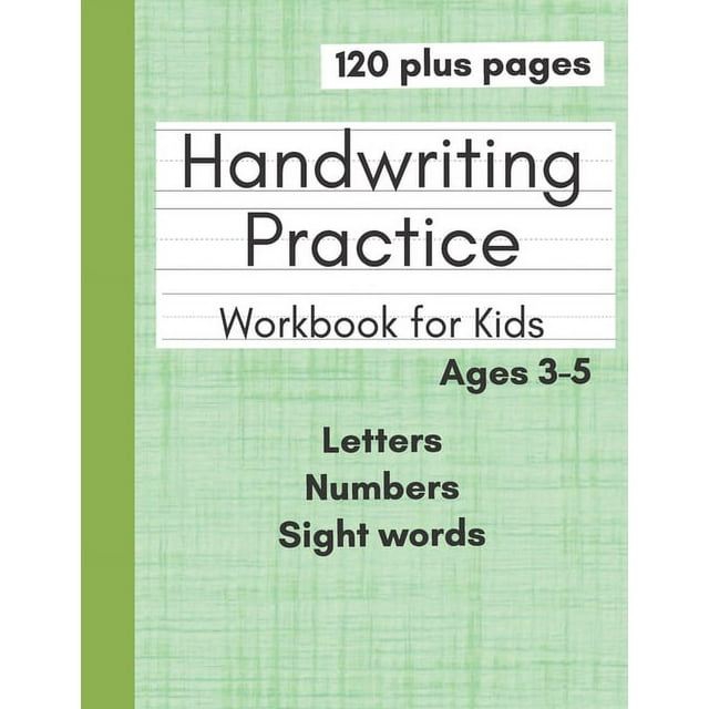 Handwriting Practice Workbook for Kids: Preschool Writing Workbook With ...