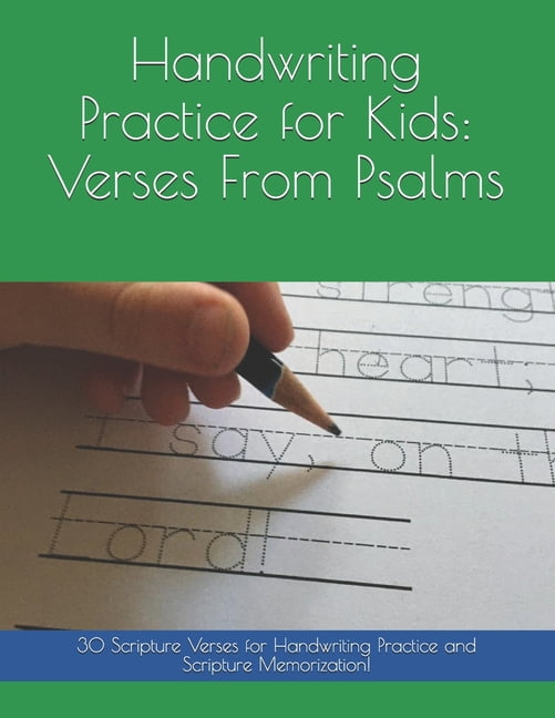 Handwriting Practice for Kids: Verses From Psalms - Walmart.com