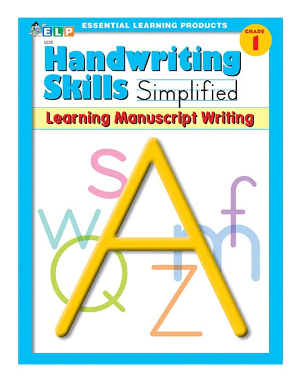 Pre-Owned Handwriting Skills Grade 1 Learning Manuscript (Paperback ...