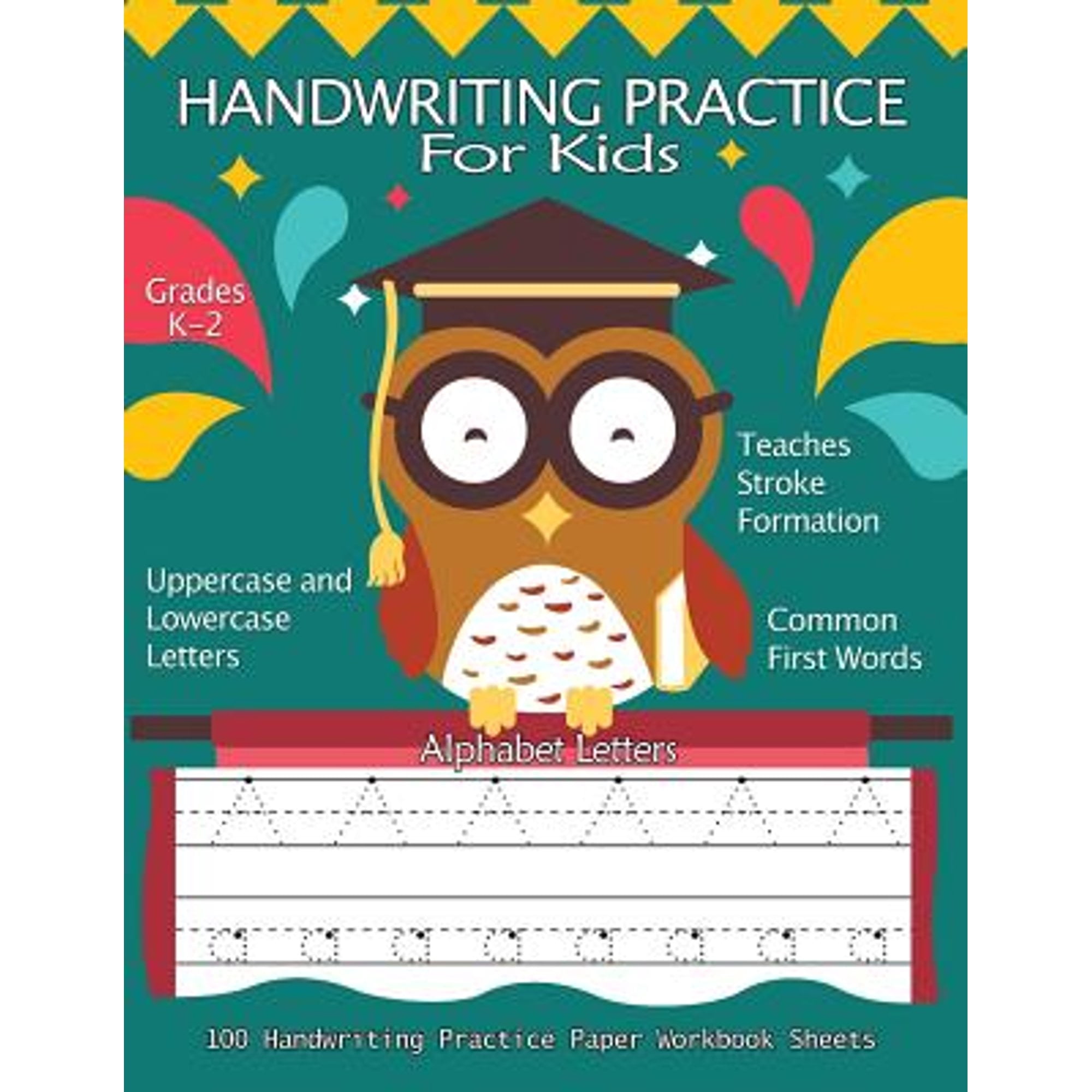 Pre-Owned Handwriting Practice For Kids :100 Handwriting Practice Paper ...