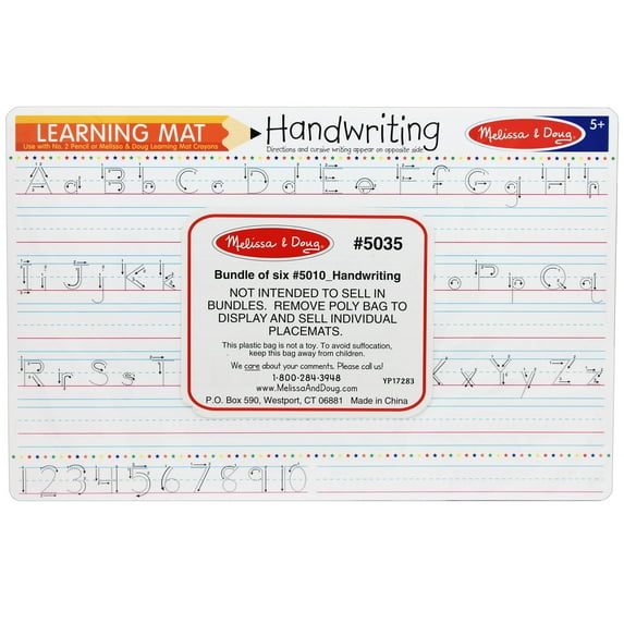 Handwriting Write-A-Mat, Pack of 6 - Walmart.com