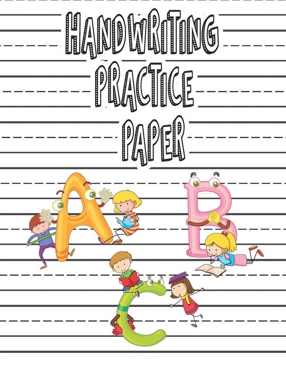 Handwriting practice Paper : Perfect Preschool writing cute Workbook ...