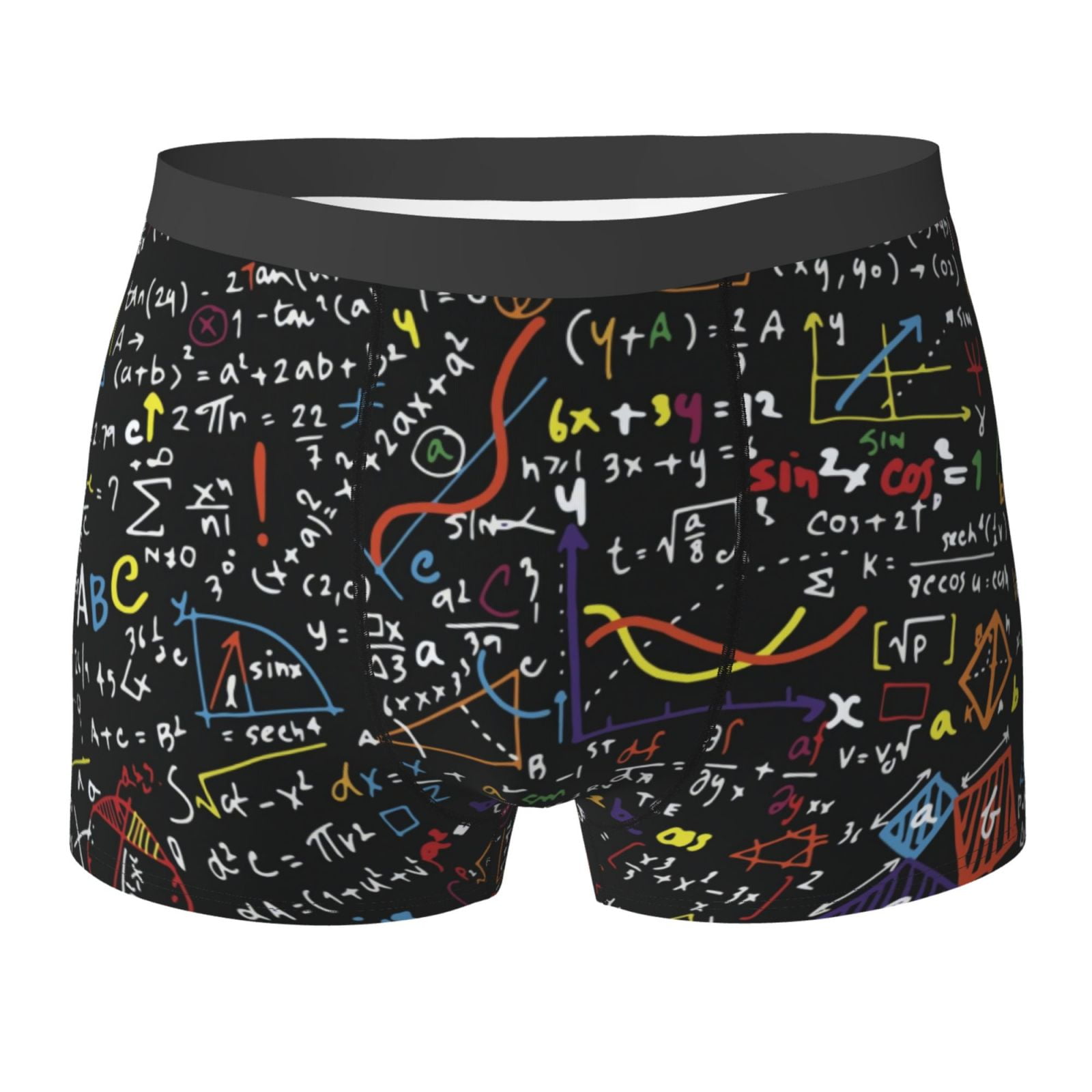 Handwritten Math Formulas Pattern Mens Underwear Boxer Briefs Soft ...