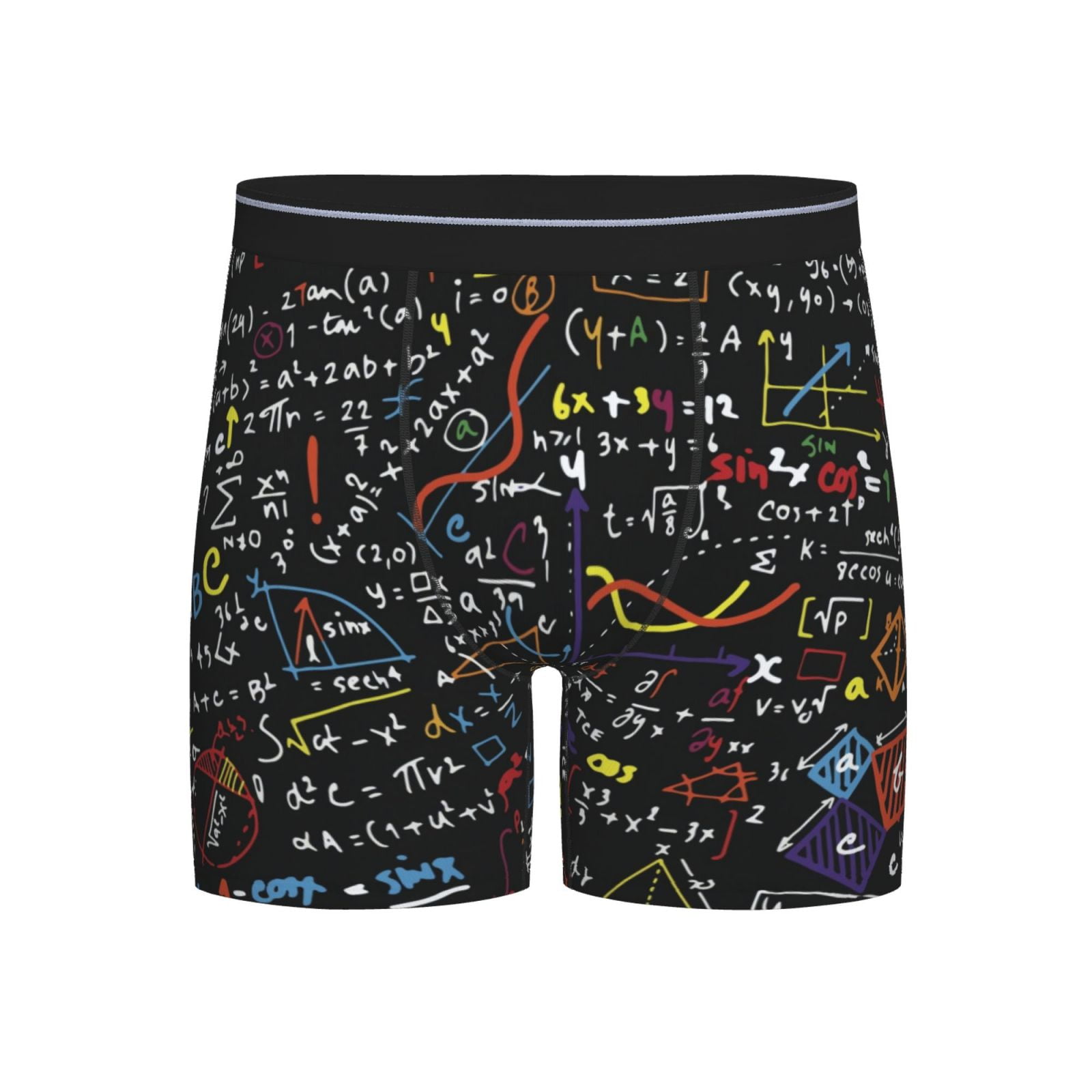 Handwritten Math Formulas Pattern Mens Underwear Boxer Briefs Stretch ...